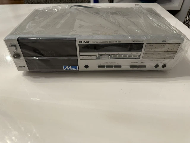 VINTAGE SHARP RT-200 JAPAN Stereo Cassette Tape Deck *NEW OLD STOCK £ ...