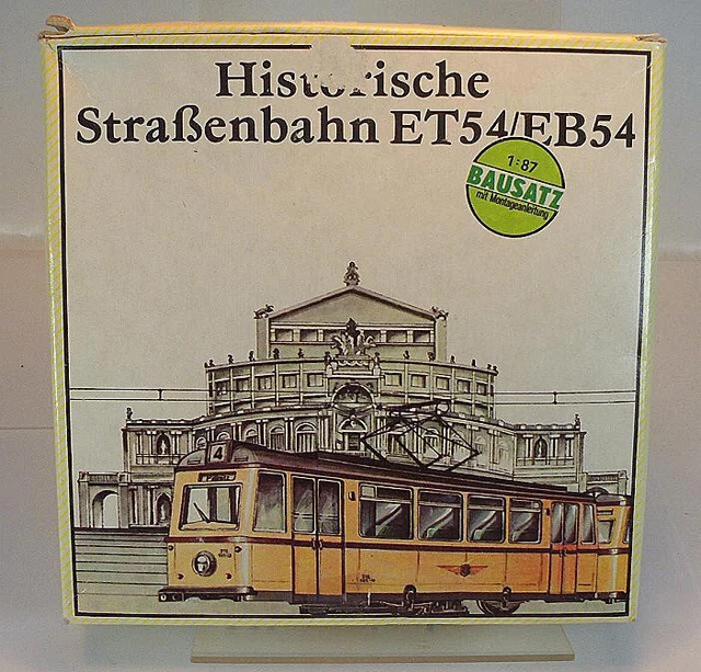 PREFO H0 BAUSATZ Historische Straßenbahn ET54/EB54 OVP #4249 EUR 29,99 ...