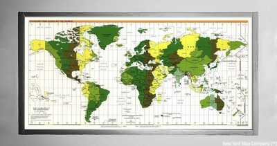 2015 MAP OF Standard Time Zones of the World | January 2015 | World Map ...