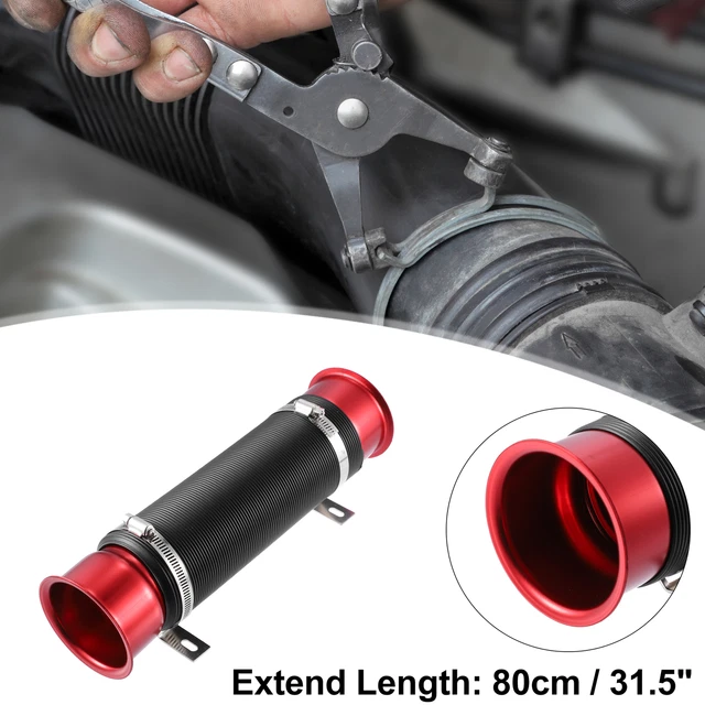 UNIVERSAL 3& COLD Air Intake Pipe Flexible Inlet Hose Adjustable for ...