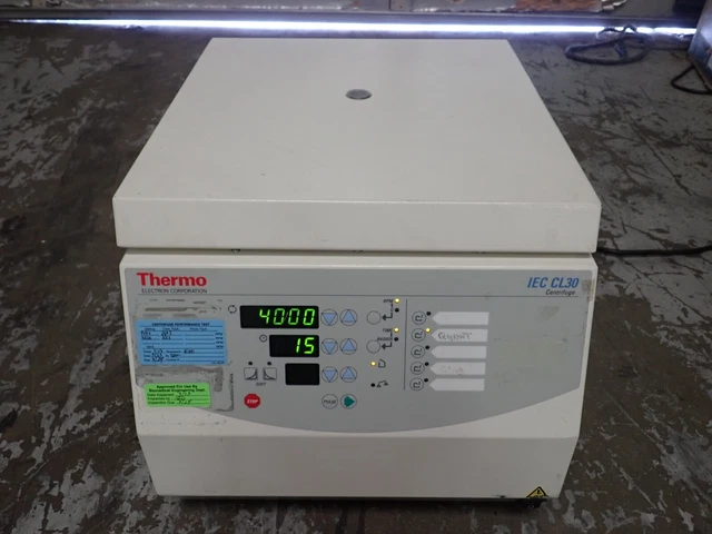 THERMO IEC CL30 Centrifuge 11210905 w/ Rotor S 41 11210246, 4 Buckets ...