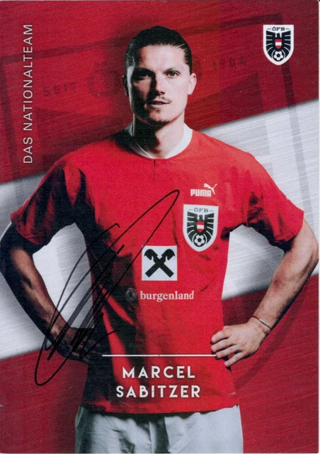 MARCEL SABITZER - ÖFB - Österreich - original signierte Autogrammkarte ...