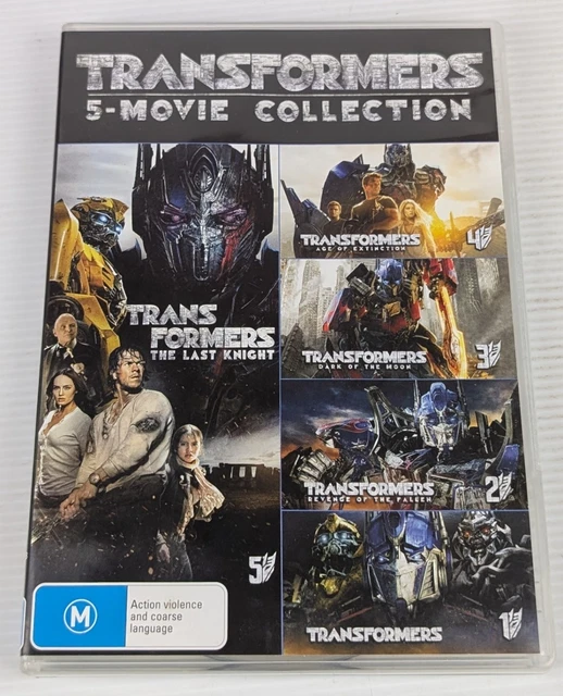 TRANSFORMERS 5 MOVIE Collection - Genuine Region 4 DVD 5 Disc Set $17. ...