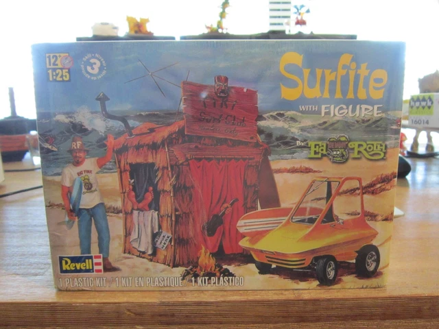 SURFITE WITH FIGURE Ed Roth Revell Plastic Model Kit "Sealed" Rat Fink ...