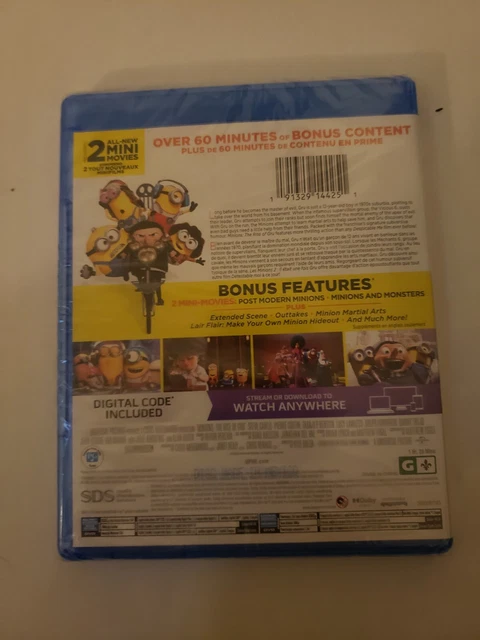 MINIONS: THE RISE Of Gru (Blu Ray/DVD, 2022, Canadian) New $14.99 ...