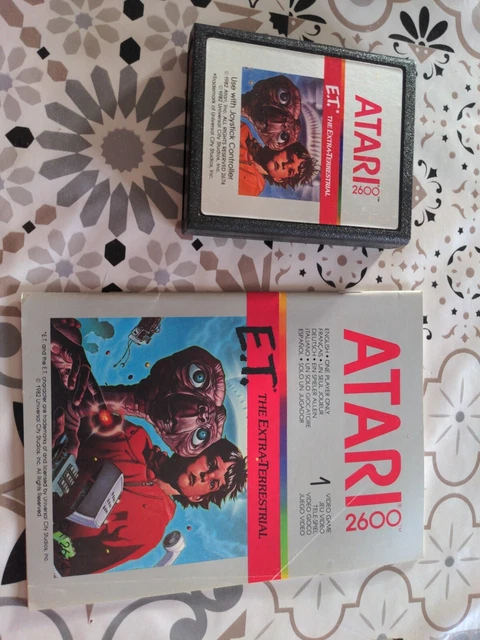 JEUX ATARI 2600 « E.T the Extra-terrestrial » + Notice Testé Fonctionne ...