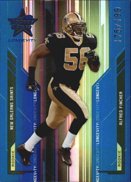 CARTE DE FOOTBALL saphir 2005 Rookies & Stars #135 Alfred Fincher /199 ...