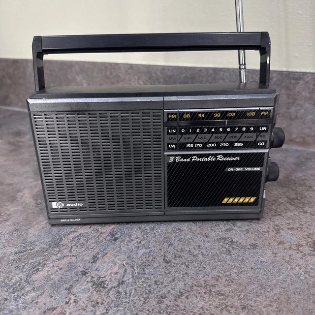 PYE AUDIO TRO222 Portable 3 Band 80s Radio £18.99 - PicClick UK
