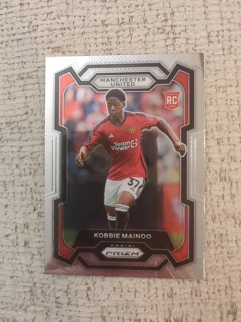 KOBBIE MAINOO PRIZM Rookie RC #38 2023-24 Panini Prizm Premier League ...