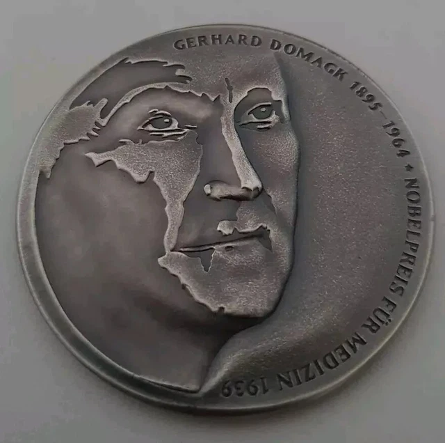 GEDENKMEDAILLE &50.JAHRESTAG DER Nobelpreisverleihung an Gerhard Domagk ...