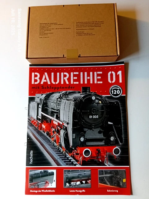 HACHETTE BAUREIHE 01 mit Schlepptender "Ausgabe 120" ungeöffnet im original OVP EUR 5,00 ...