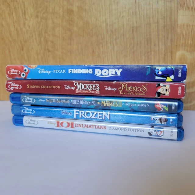 DISNEY ANIMATED MOVIE Blu-Ray DVD Lot of 5 Childrens Bonus Features ...