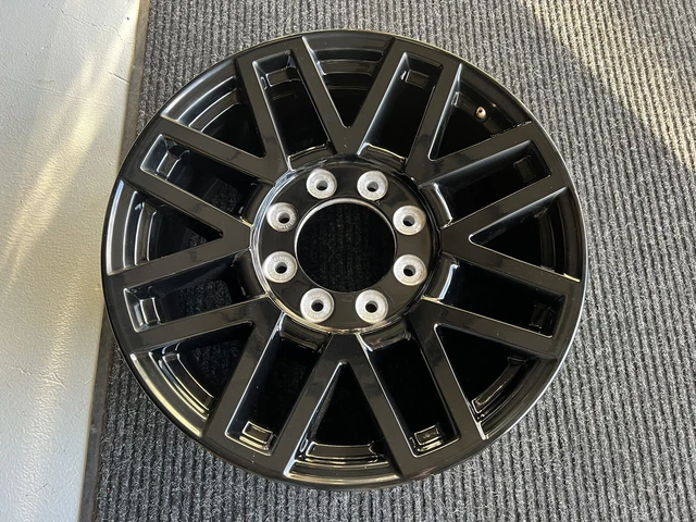 20& FORD F250 F350 SRW Black wheels rims Tires Factory OEM set 4 10104 ...