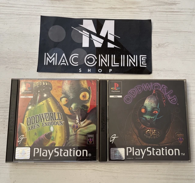ODDWORLD ABE'S ODDYSEE + Oddword Abe's Exodus Jeu PS1 Playstation 1 EUR ...