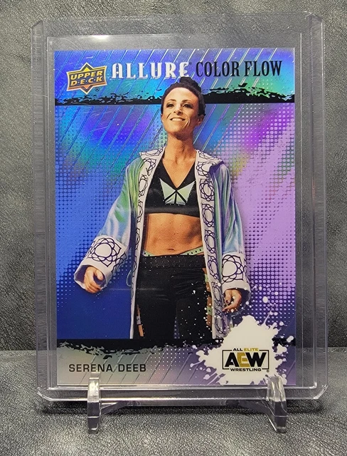 SERENA DEEB 2022 AEW Allure Wrestling Color Flow bleu/violet/199 #R-17 ...