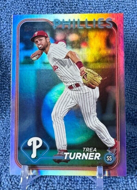 FEUILLE ARC-EN-CIEL PARALLÈLE Trea Turner #352 2024 Topps Series 2 EUR ...