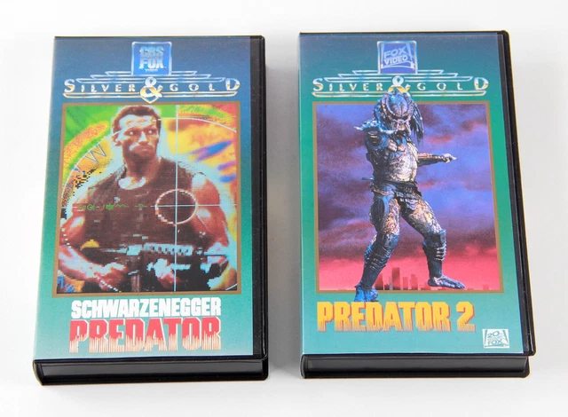 PREDATOR + PREDATOR 2 VHS CBS Fox Silver & Gold 1987 EUR 36,90 ...