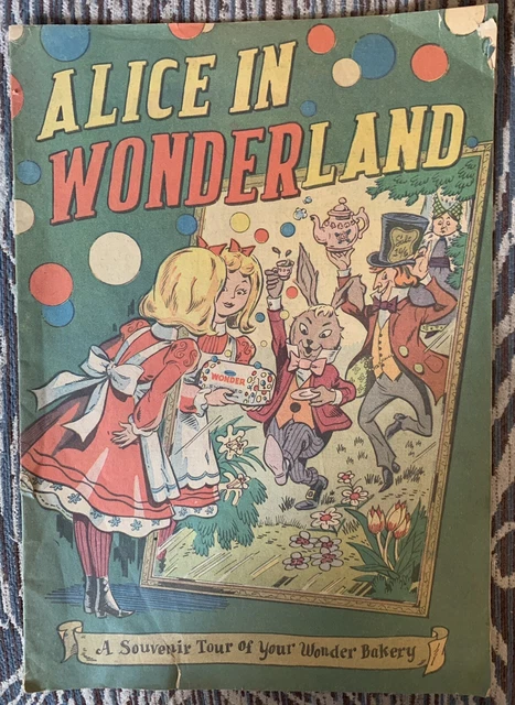 WONDER BREAD SOUVENIR Comic-Alice In Wonderland 1969 Tour of Your ...