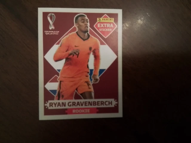 RYAN GRAVENBERCH ROOKIE Extra Base Sticker Panini Qatar 2022 Nuovo/Brand New EUR 13,50 - PicClick IT