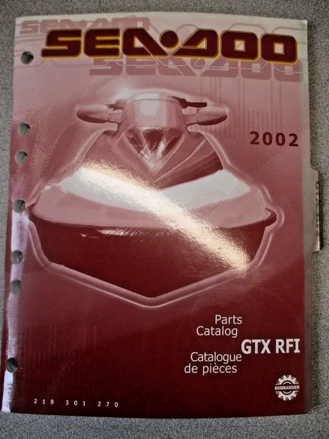 CATALOGUE DE PIÈCES Sea Doo Schematics Sportster Le 2002 219 301 360 ...
