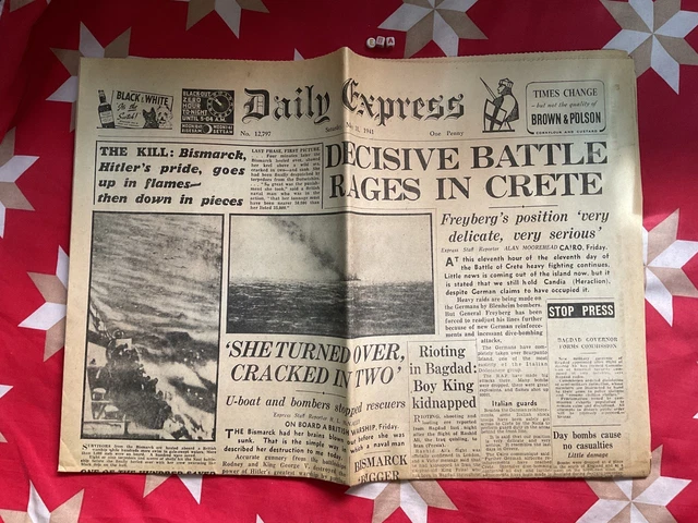 WW2 -DAILY EXPRESS -,,1941. War WWII INTEREST £31.91 - PicClick UK