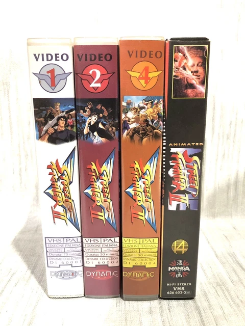 VHS ANIME STREET Fighter Animated Film Ed. Episodes Dynamic Italien ...