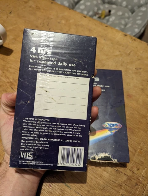 PAIR OF BRAND NEW - Woolworths 4hrs / 240 mins Blank VHS Video Cassette ...