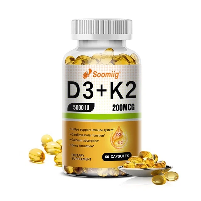 VITAMIN D3 WITH K2 D3 5000lu And K2 200mcg Vegetarian Capsules High Strength £6.68 - PicClick UK