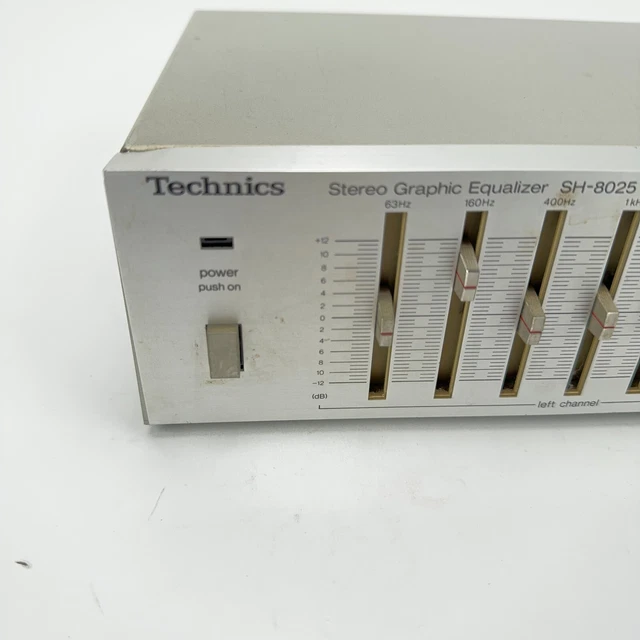 ÉGALISEUR GRAPHIQUE STÉRÉO 7 bandes Vintage Technics SH-8025 ÉGALISEUR ...