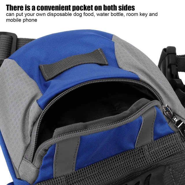 (M) REFLECTIVE DOG Saddlebag For Hiking And Cam - Backpack For Dogs $48 ...