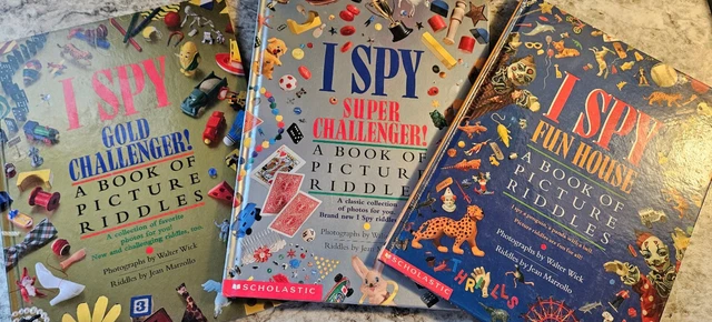 I SPY BOOK Lot of 3 FUN HOUSE, Gold Challenger, Super Challenger From ...