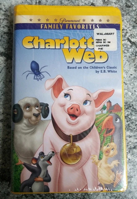CHARLOTTE'S WEB VHS Tape Clam Shell Factory Sealed Vintage NOS RARE $24 ...