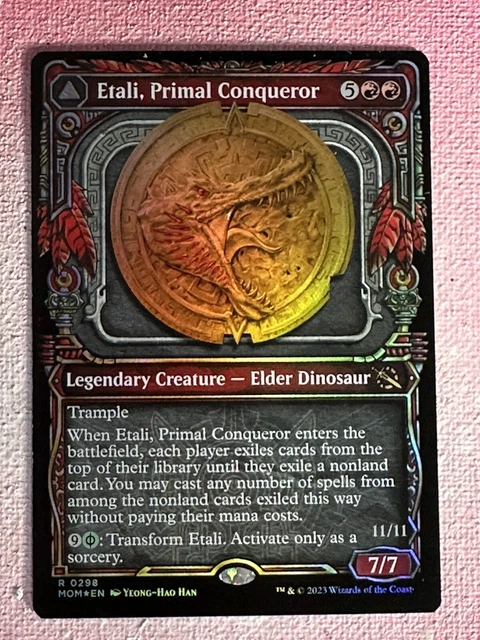 MTG ETALI, PRIMAL CONQUEROR - Vitrine #0298 ** FEUILLE ** NEUF MOM EUR ...