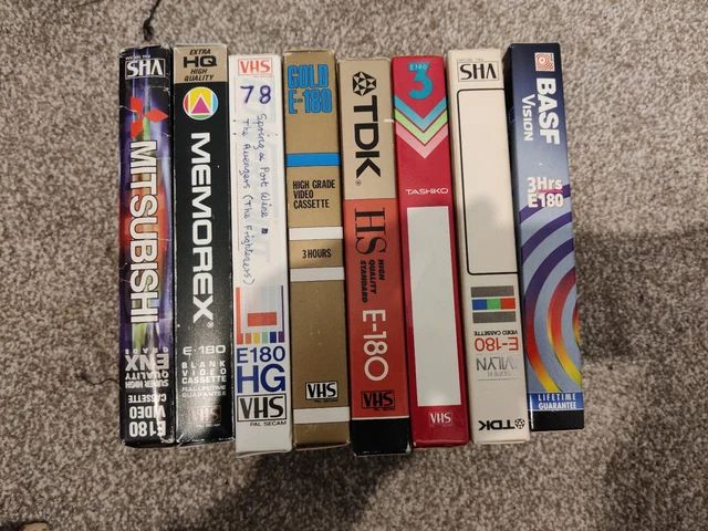 8 USED BLANK VHS tapes £10.00 - PicClick UK