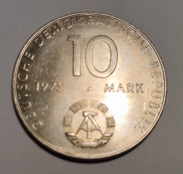 MÜNZE 10 MARK DDR 1975 20 Jahre Warschauer Vertrag EUR 5,00 - PicClick DE
