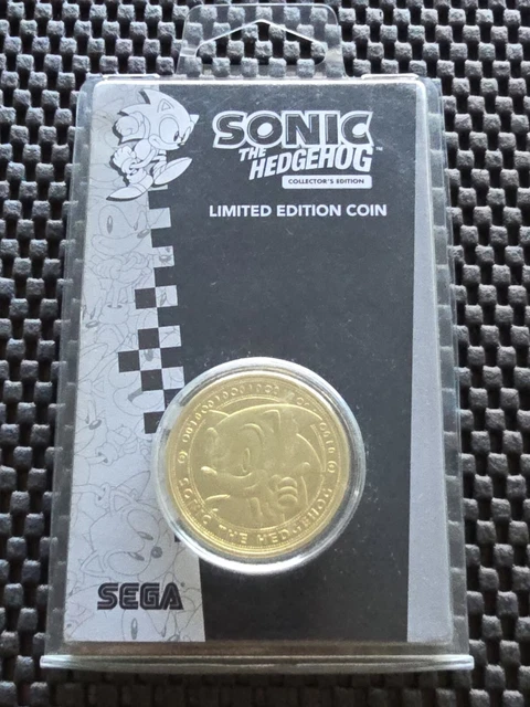 SONIC THE HEDGEHOG Limited Edition Gold Coin SERIAL # 0002 Rare Genesis ...