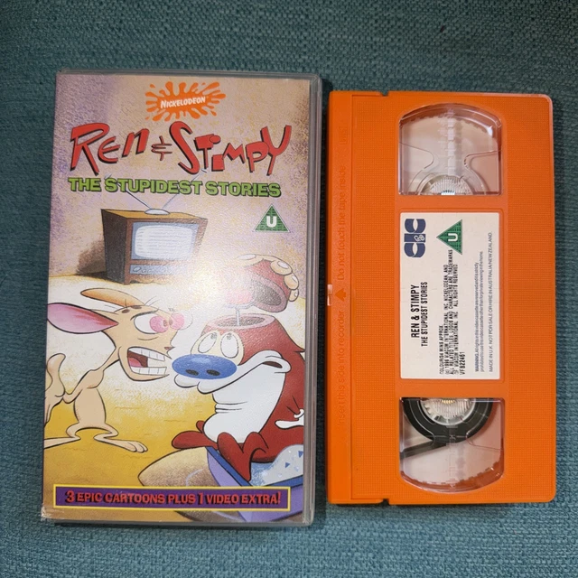REN AND STIMPY The Stupidest Stories Vhs Video Childrens Nickelodeon ...