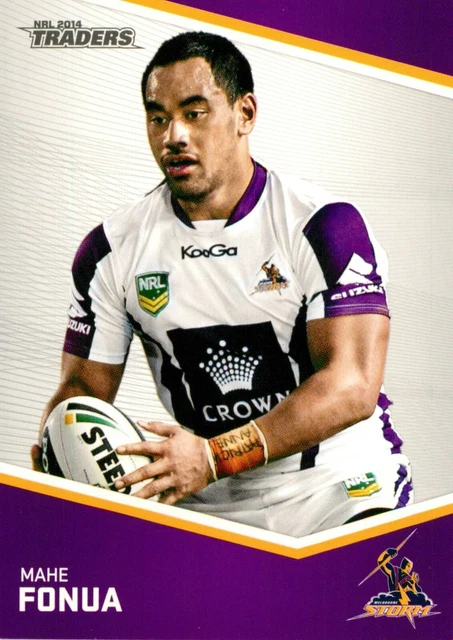 2014 MELBOURNE STORM NRL Card MAHE FONUA Traders EUR 3,01 - PicClick FR