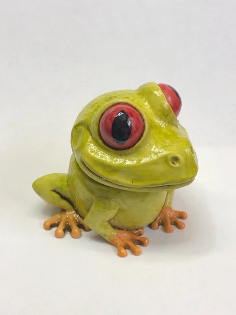 KEVIN FRANCIS FACE Pot Artst Neil Eyre Designs Red Eye Tree Frog Toad ...