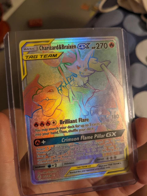 CHARIZARD & BRAIXEN GX Tag Team Rainbow Rare (Pokémon TCG Cosmic Eclipse) EUR 128,85 - PicClick DE