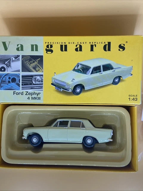 LLEDO VANGUARDS 1:43 Scale Ford Zephyr 4 MKIII Lime Green Model VA06000 ...