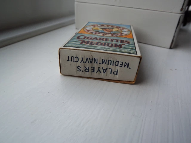 EMPTY VINTAGE PLAYERS Navy Cut Cigarette Packet Collectable 10 Cigartte ...
