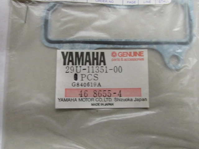 NOS YAMAHA OEM Cylinder Base Joint TT225 YFM200 YTM225 XT225 TW200 29U ...