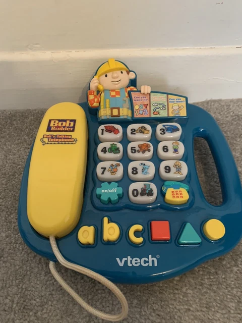 VTECH BOB THE Builder Bobs Talking Telephone Toy Lights Learning ...