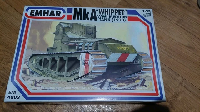 EMHAR WHIPPET 1/35 WW1 British Medium Tank 1918 Model Kit 4003 £22.00 ...