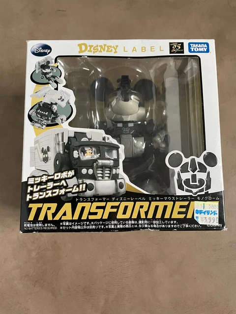 DISNEY LABEL TRANSFORMERS Mickey Mouse trailer Optimus Takara Tomy ...