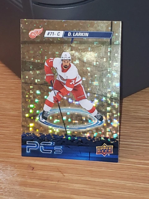 2023-24 UPPER DECK Series 2 Dylan Larkin PC's Gold Sparkle #PC-27 Red ...