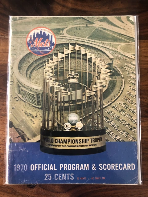 NEW YORK METS 1970 Official Program & Scorecard EUR 9,76 - PicClick FR