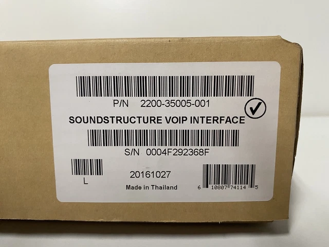 POLYCOM 2200-35005-001 SOUNDSTRUCTURE VoIP LAN Interface Module New ...