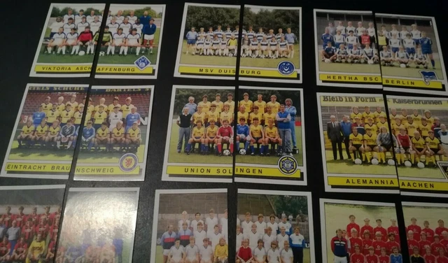 SELTENE FUSSBALL STICKER: Bundesliga 1986, Mannschafts-Bilder, 20 ...